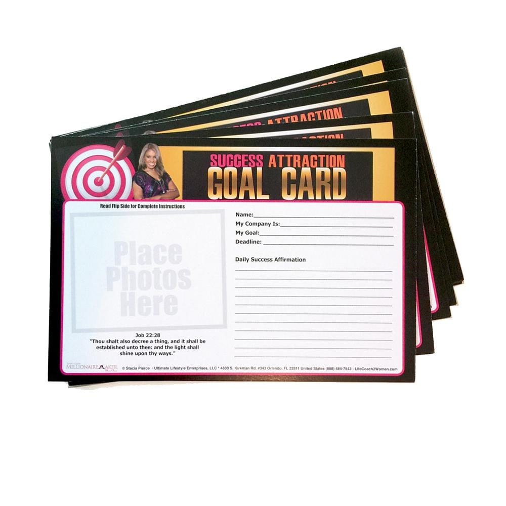 Success Attraction Goal Cards – Stacia Pierce Success Store